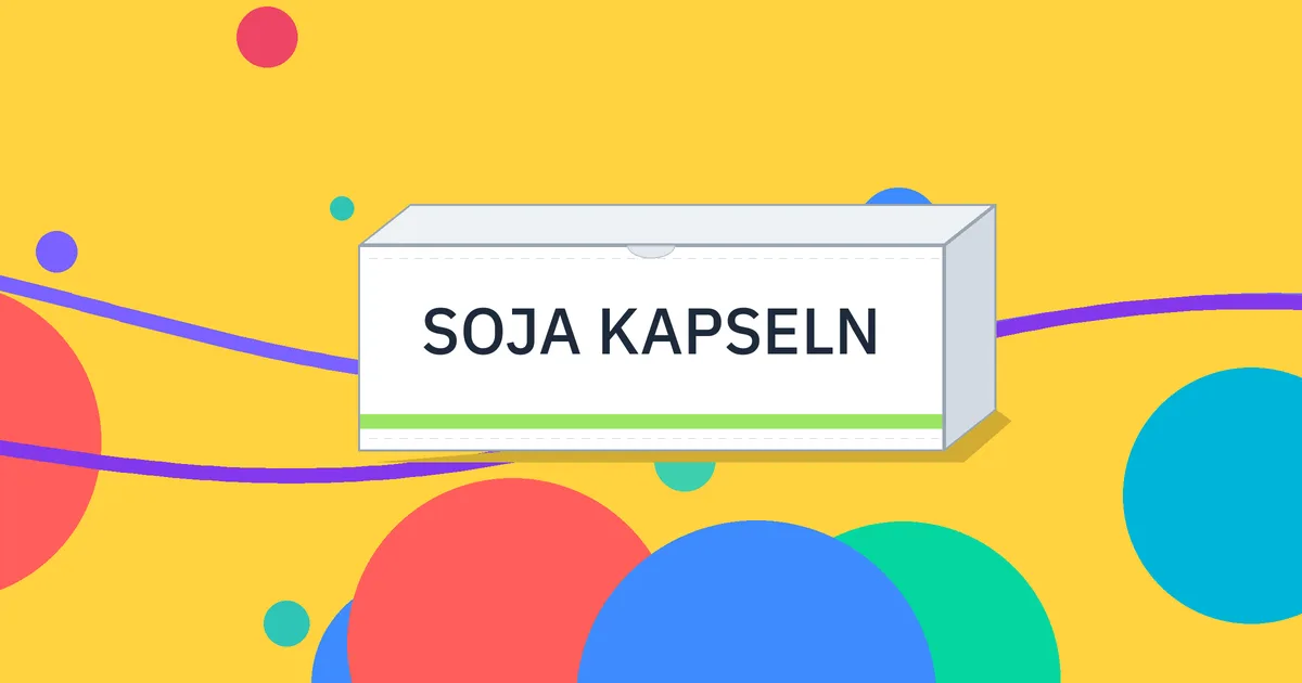 Symbolbild: Packung mit der Aufschrift SOJA KAPSELN (PZN 10263019) – Verfügbarkeit und Bezug in Apotheken in Frankfurt am Main
