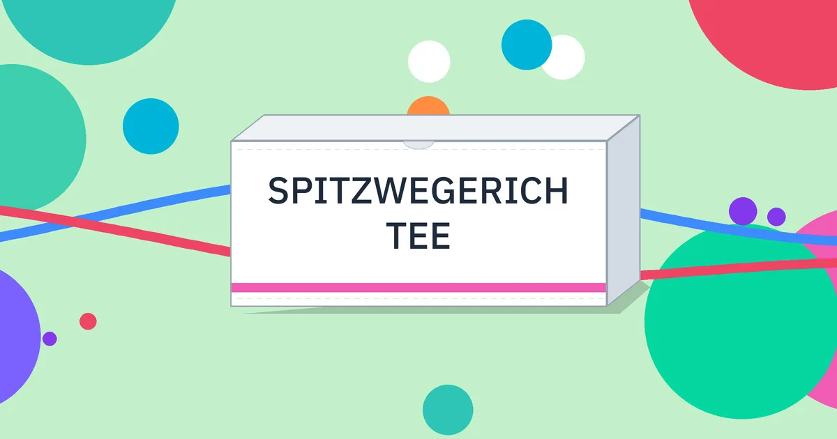 Symbolbild: Packung mit der Aufschrift SPITZWEGERICH TEE (PZN 20278097) – Verfügbarkeit und Bezug in Apotheken in Frankfurt am Main