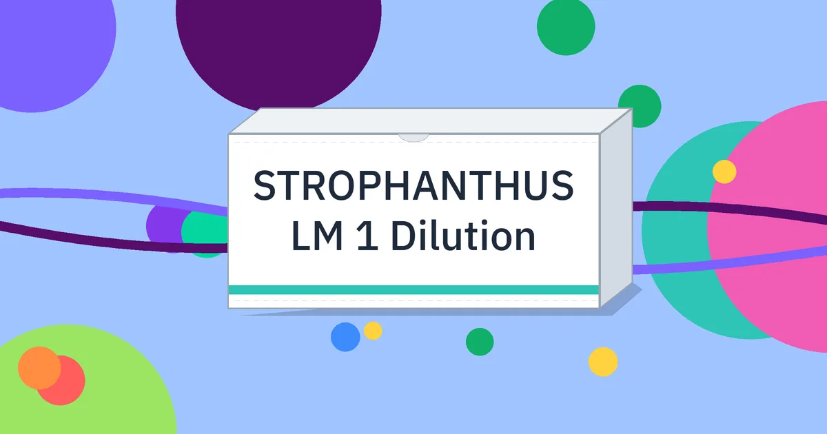 Symbolbild: Packung mit der Aufschrift STROPHANTHUS LM 1 Dilution (PZN 13204738) – Verfügbarkeit und Bezug in Apotheken in Frankfurt am Main