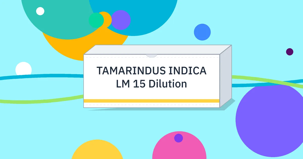 Symbolbild: Packung mit der Aufschrift TAMARINDUS INDICA LM 15 Dilution (PZN 13686447) – Verfügbarkeit und Bezug in Apotheken in Frankfurt am Main