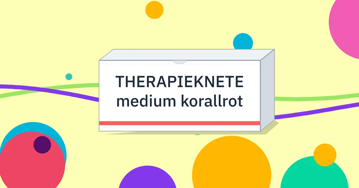 Symbolbild: Packung mit der Aufschrift THERAPIEKNETE medium korallrot (PZN 04006525) – Verfügbarkeit und Bezug in Apotheken in Frankfurt am Main