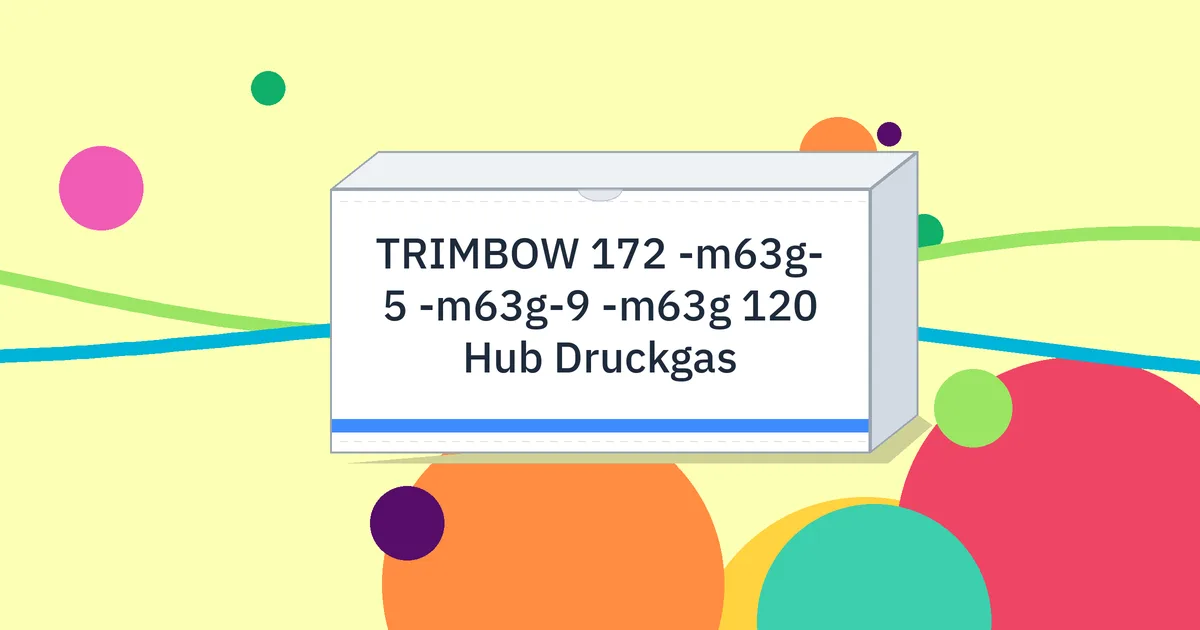 Symbolbild: Packung mit der Aufschrift TRIMBOW 172 -m63g-5 -m63g-9 -m63g 120 Hub Druckgas (PZN 19163911) – Verfügbarkeit und Bezug in Apotheken in Frankfurt am Main