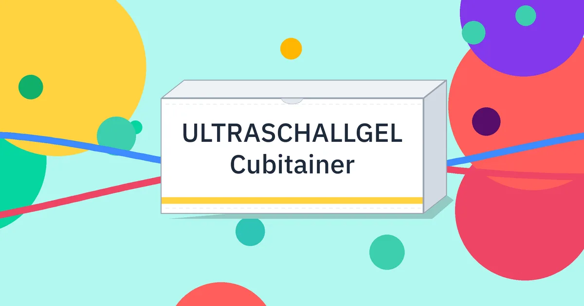 Symbolbild: Packung mit der Aufschrift ULTRASCHALLGEL Cubitainer (PZN 04468154) – Verfügbarkeit und Bezug in Apotheken in Frankfurt am Main