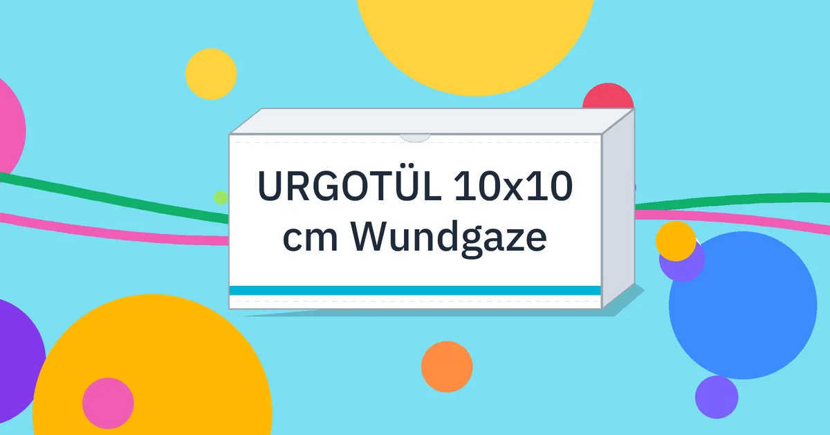 Symbolbild: Packung mit der Aufschrift URGOTÜL 10x10 cm Wundgaze (PZN 18762667) – Verfügbarkeit und Bezug in Apotheken in Frankfurt am Main
