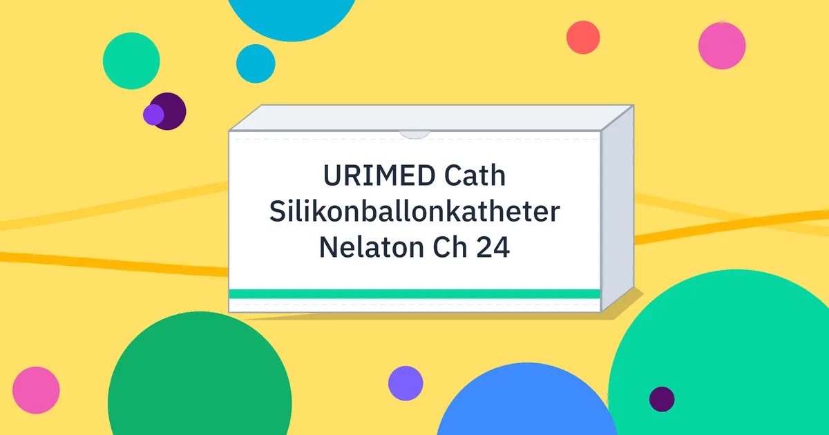 Symbolbild: Packung mit der Aufschrift URIMED Cath Silikonballonkatheter Nelaton Ch 24 (PZN 14275717) – Verfügbarkeit und Bezug in Apotheken in Frankfurt am Main