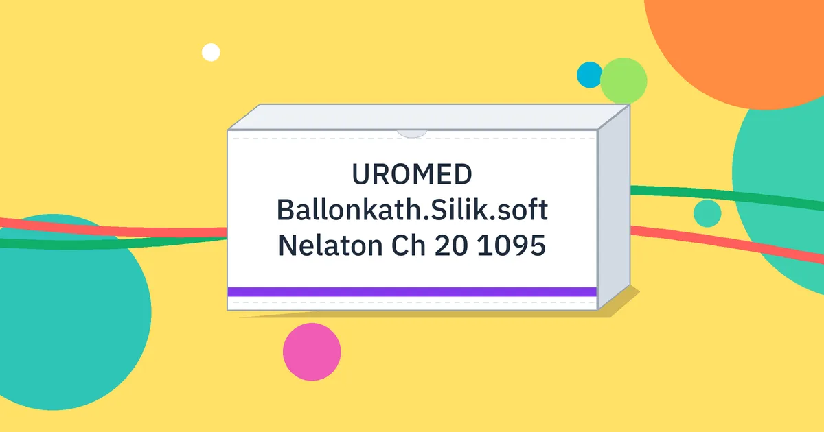 Symbolbild: Packung mit der Aufschrift UROMED Ballonkath.Silik.soft Nelaton Ch 20 1095 (PZN 18389547) – Verfügbarkeit und Bezug in Apotheken in Frankfurt am Main
