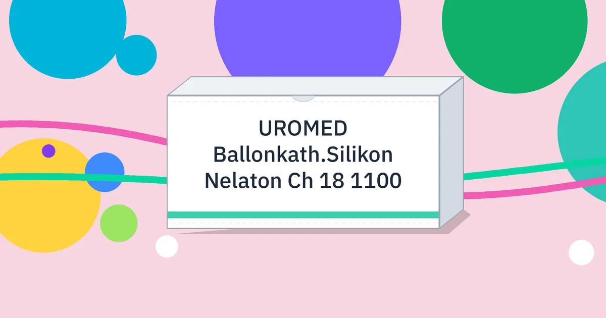 Symbolbild: Packung mit der Aufschrift UROMED Ballonkath.Silikon Nelaton Ch 18 1100 (PZN 03280690) – Verfügbarkeit und Bezug in Apotheken in Frankfurt am Main