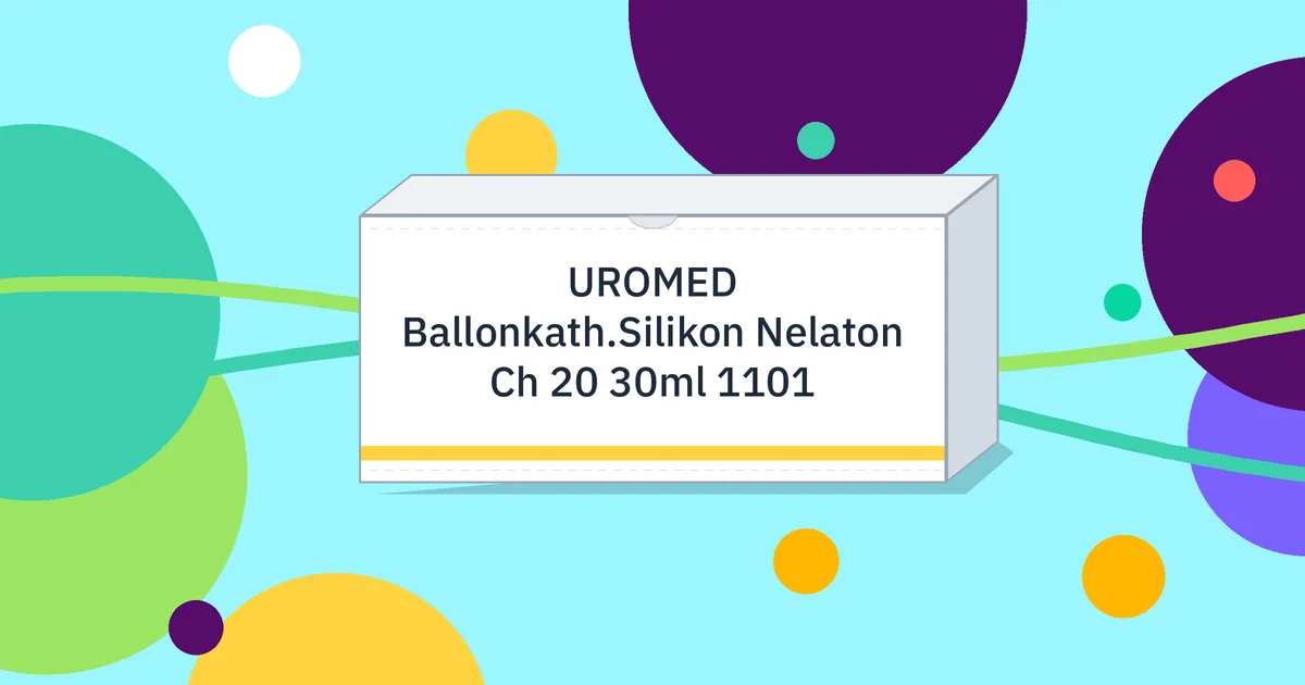 Symbolbild: Packung mit der Aufschrift UROMED Ballonkath.Silikon Nelaton Ch 20 30ml 1101 (PZN 04741472) – Verfügbarkeit und Bezug in Apotheken in Frankfurt am Main