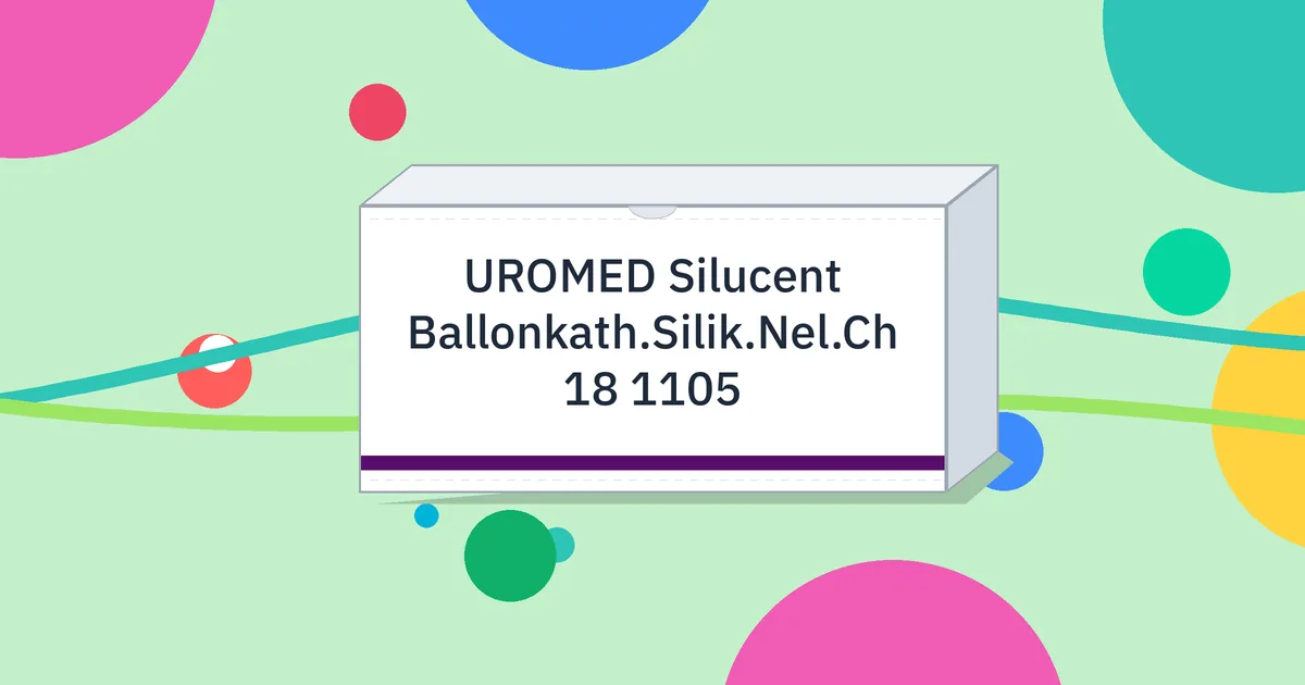 Symbolbild: Packung mit der Aufschrift UROMED Silucent Ballonkath.Silik.Nel.Ch 18 1105 (PZN 01990157) – Verfügbarkeit und Bezug in Apotheken in Frankfurt am Main