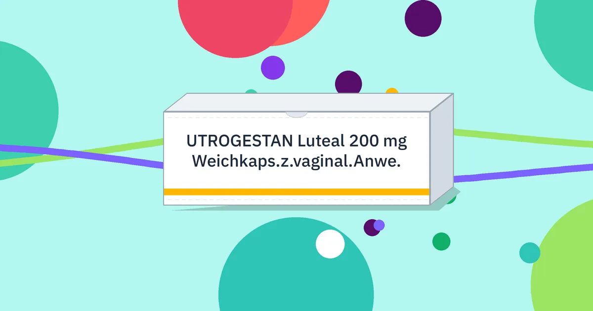 Symbolbild: Packung mit der Aufschrift UTROGESTAN Luteal 200 mg Weichkaps.z.vaginal.Anwe. (PZN 17936013) – Verfügbarkeit und Bezug in Apotheken in Frankfurt am Main