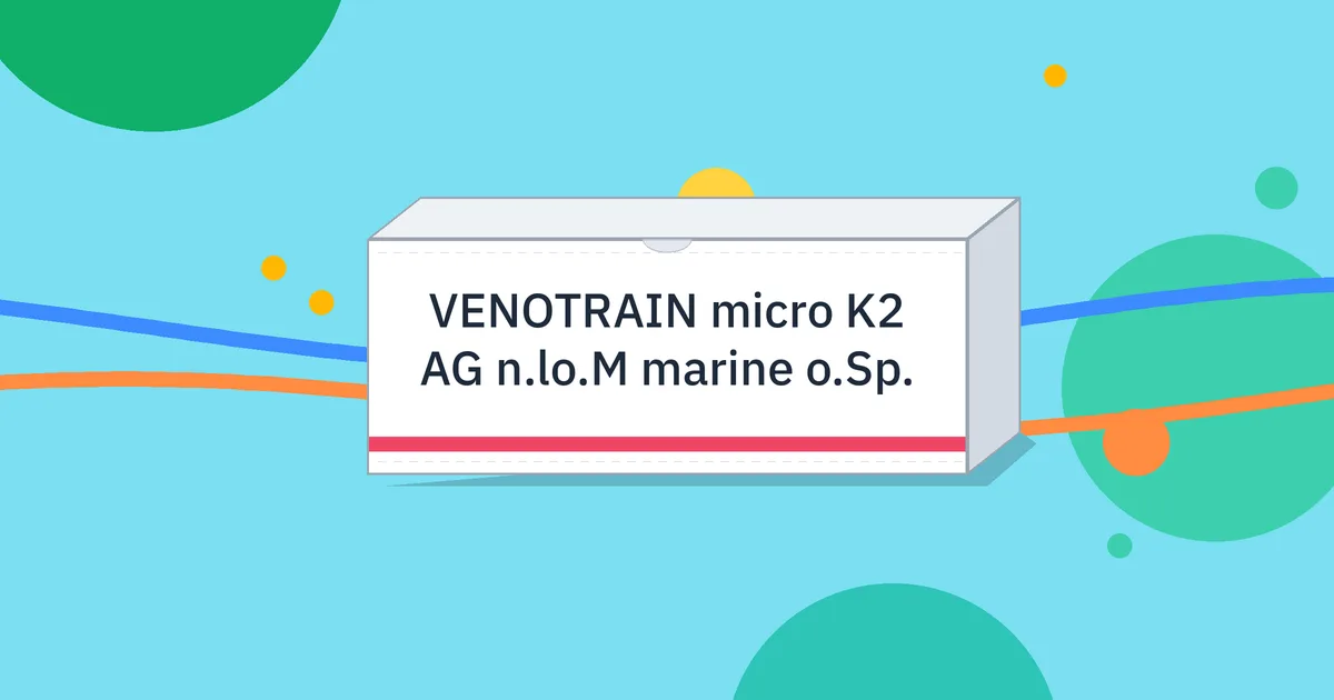 Symbolbild: Packung mit der Aufschrift VENOTRAIN micro K2 AG n.lo.M marine o.Sp. (PZN 04370024) – Verfügbarkeit und Bezug in Apotheken in Frankfurt am Main