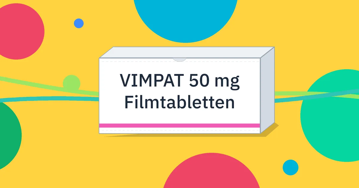 Symbolbild: Packung mit der Aufschrift VIMPAT 50 mg Filmtabletten (PZN 09294316) – Verfügbarkeit und Bezug in Apotheken in Frankfurt am Main