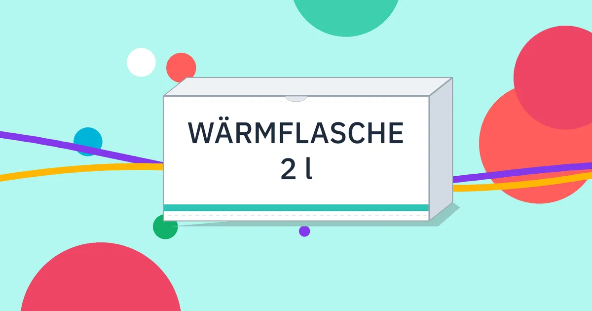 Symbolbild: Packung mit der Aufschrift WÄRMFLASCHE 2 l (PZN 09612621) – Verfügbarkeit und Bezug in Apotheken in Frankfurt am Main