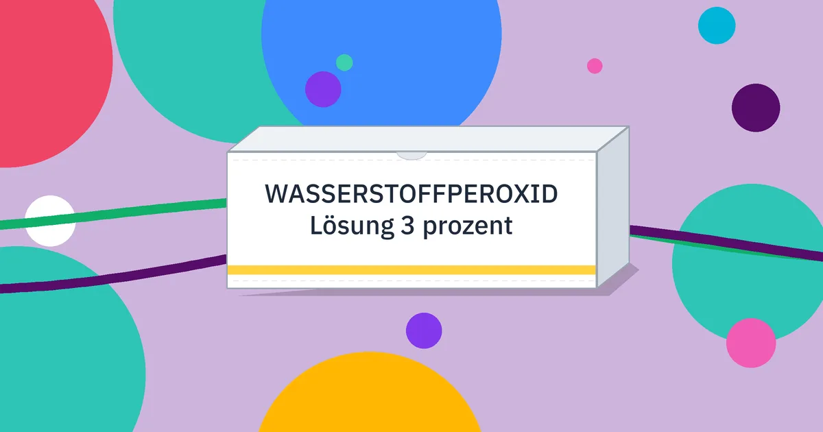 Symbolbild: Packung mit der Aufschrift WASSERSTOFFPEROXID Lösung 3 prozent (PZN 04652521) – Verfügbarkeit und Bezug in Apotheken in Frankfurt am Main