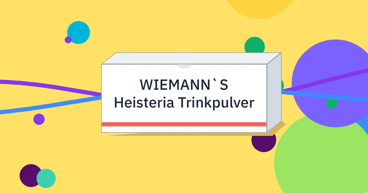 Symbolbild: Packung mit der Aufschrift WIEMANN`S Heisteria Trinkpulver (PZN 07767331) – Verfügbarkeit und Bezug in Apotheken in Frankfurt am Main