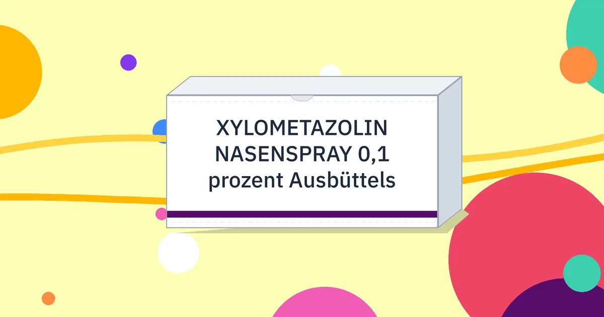 Symbolbild: Packung mit der Aufschrift XYLOMETAZOLIN NASENSPRAY 0,1 prozent Ausbüttels (PZN 16762924) – Verfügbarkeit und Bezug in Apotheken in Frankfurt am Main