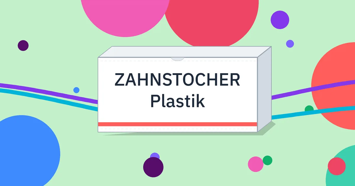 Symbolbild: Packung mit der Aufschrift ZAHNSTOCHER Plastik (PZN 04866854) – Verfügbarkeit und Bezug in Apotheken in Frankfurt am Main