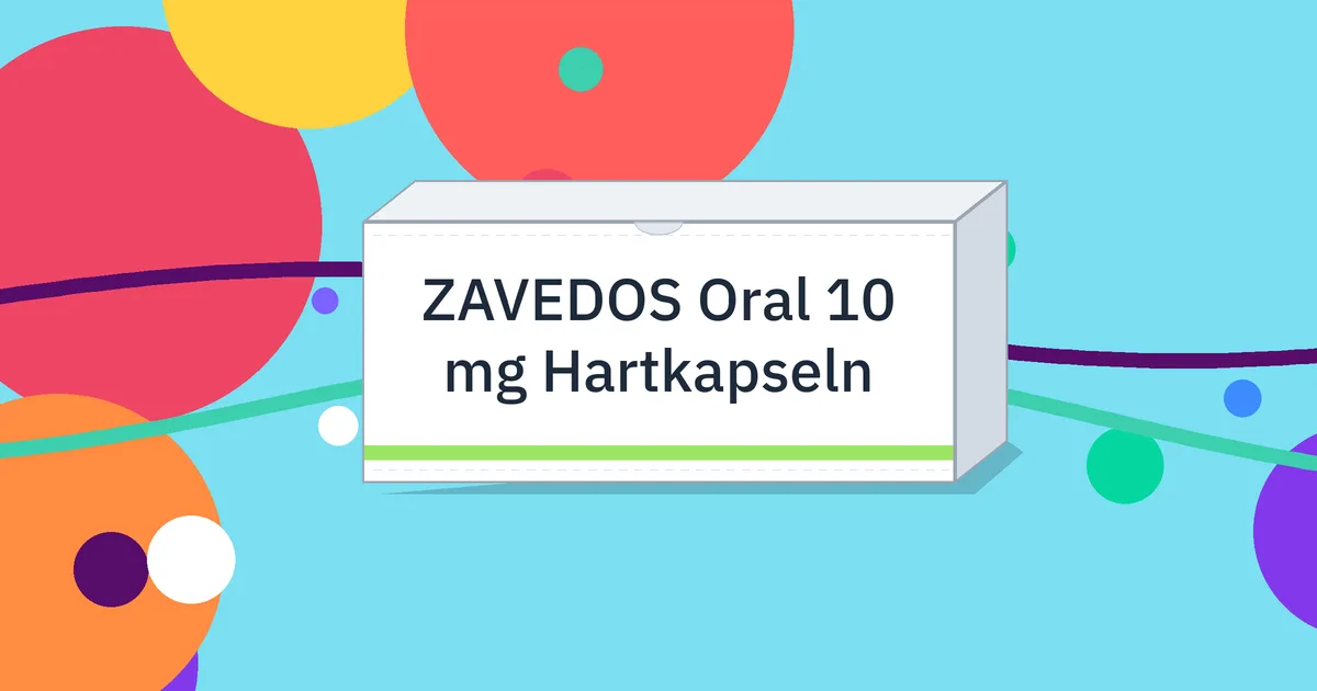 Symbolbild: Packung mit der Aufschrift ZAVEDOS Oral 10 mg Hartkapseln (PZN 16244000) – Verfügbarkeit und Bezug in Apotheken in Frankfurt am Main