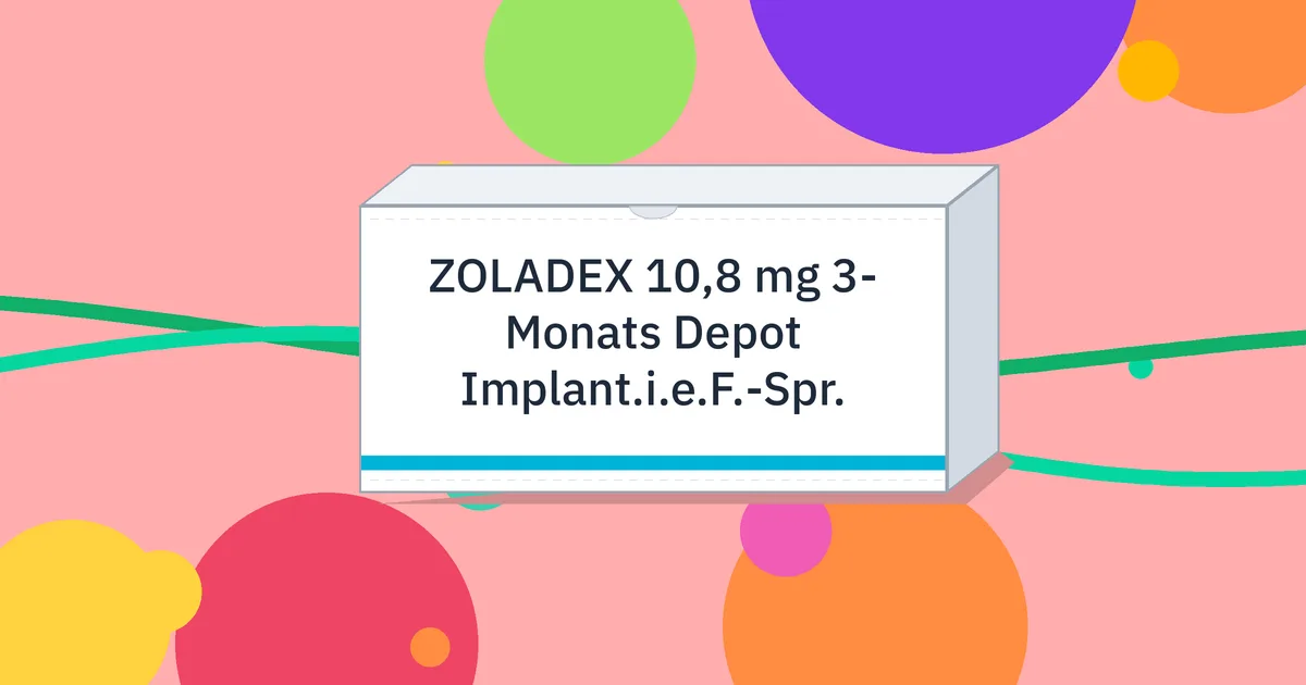 Symbolbild: Packung mit der Aufschrift ZOLADEX 10,8 mg 3-Monats Depot Implant.i.e.F.-Spr. (PZN 01545871) – Verfügbarkeit und Bezug in Apotheken in Frankfurt am Main
