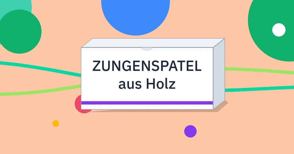 Symbolbild: Packung mit der Aufschrift ZUNGENSPATEL aus Holz (PZN 00085315) – Verfügbarkeit und Bezug in Apotheken in Frankfurt am Main