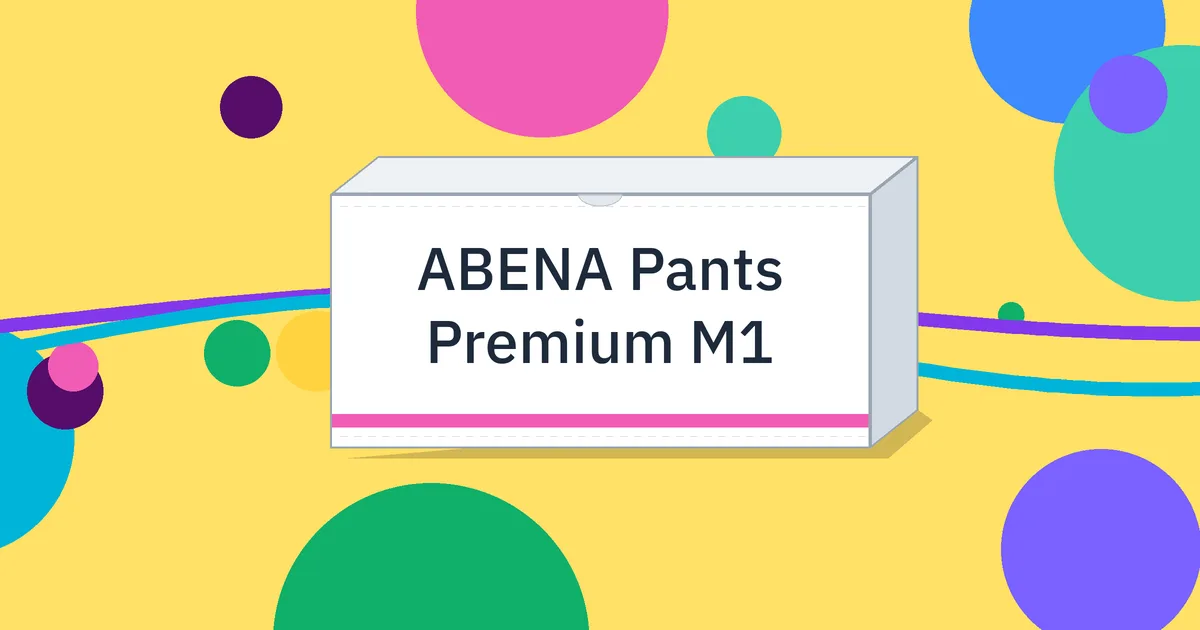 Symbolbild: Packung mit der Aufschrift ABENA Pants Premium M1 (PZN 20589928) – Verfügbarkeit und Bezug in Apotheken in Frankfurt am Main