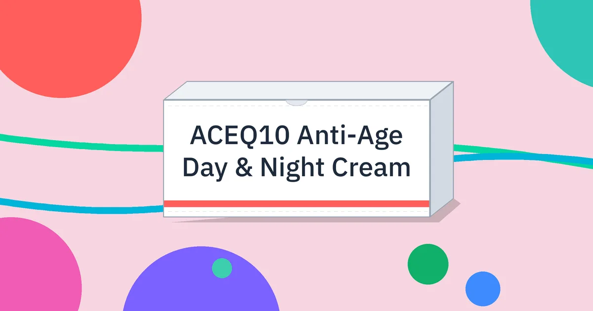 Symbolbild: Packung mit der Aufschrift ACEQ10 Anti-Age Day & Night Cream (PZN 03659780) – Verfügbarkeit und Bezug in Apotheken in Frankfurt am Main