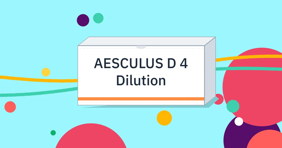 Symbolbild: Packung mit der Aufschrift AESCULUS D 4 Dilution (PZN 01755315) – Verfügbarkeit und Bezug in Apotheken in Frankfurt am Main