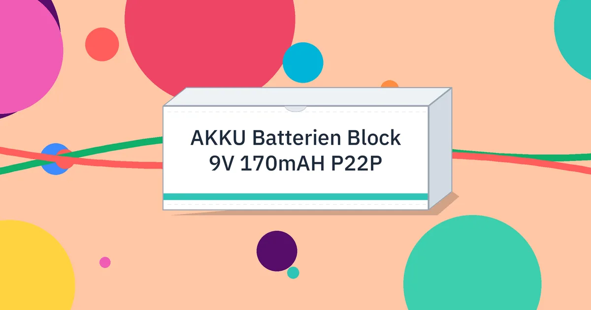 Symbolbild: Packung mit der Aufschrift AKKU Batterien Block 9V 170mAH P22P (PZN 01745162) – Verfügbarkeit und Bezug in Apotheken in Frankfurt am Main