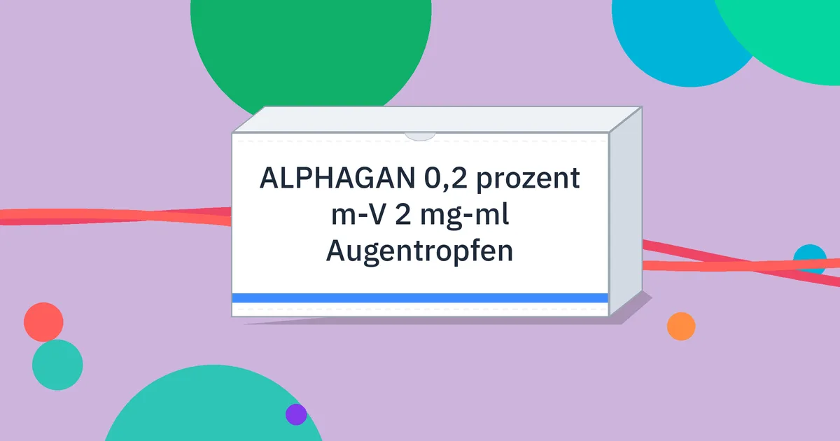 Symbolbild: Packung mit der Aufschrift ALPHAGAN 0,2 prozent m-V 2 mg-ml Augentropfen (PZN 02141408) – Verfügbarkeit und Bezug in Apotheken in Frankfurt am Main