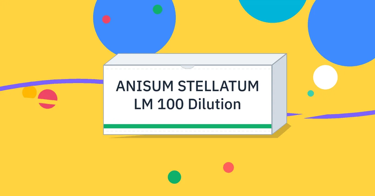 Symbolbild: Packung mit der Aufschrift ANISUM STELLATUM LM 100 Dilution (PZN 13369669) – Verfügbarkeit und Bezug in Apotheken in Frankfurt am Main