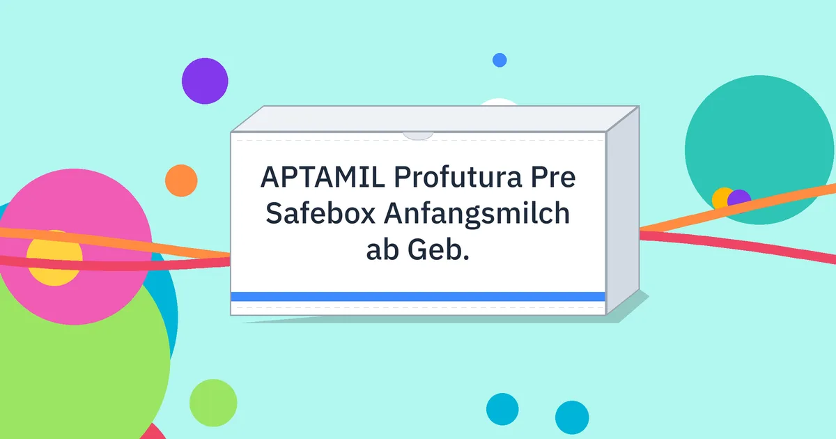 Symbolbild: Packung mit der Aufschrift APTAMIL Profutura Pre Safebox Anfangsmilch ab Geb. (PZN 10320941) – Verfügbarkeit und Bezug in Apotheken in Frankfurt am Main