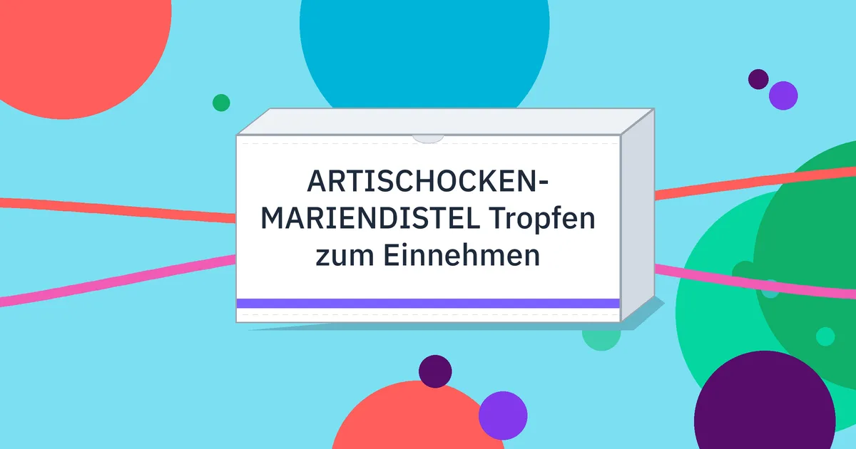 Symbolbild: Packung mit der Aufschrift ARTISCHOCKEN-MARIENDISTEL Tropfen zum Einnehmen (PZN 11366230) – Verfügbarkeit und Bezug in Apotheken in Frankfurt am Main