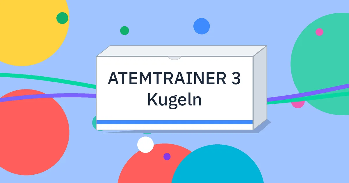 Symbolbild: Packung mit der Aufschrift ATEMTRAINER 3 Kugeln (PZN 11533001) – Verfügbarkeit und Bezug in Apotheken in Frankfurt am Main