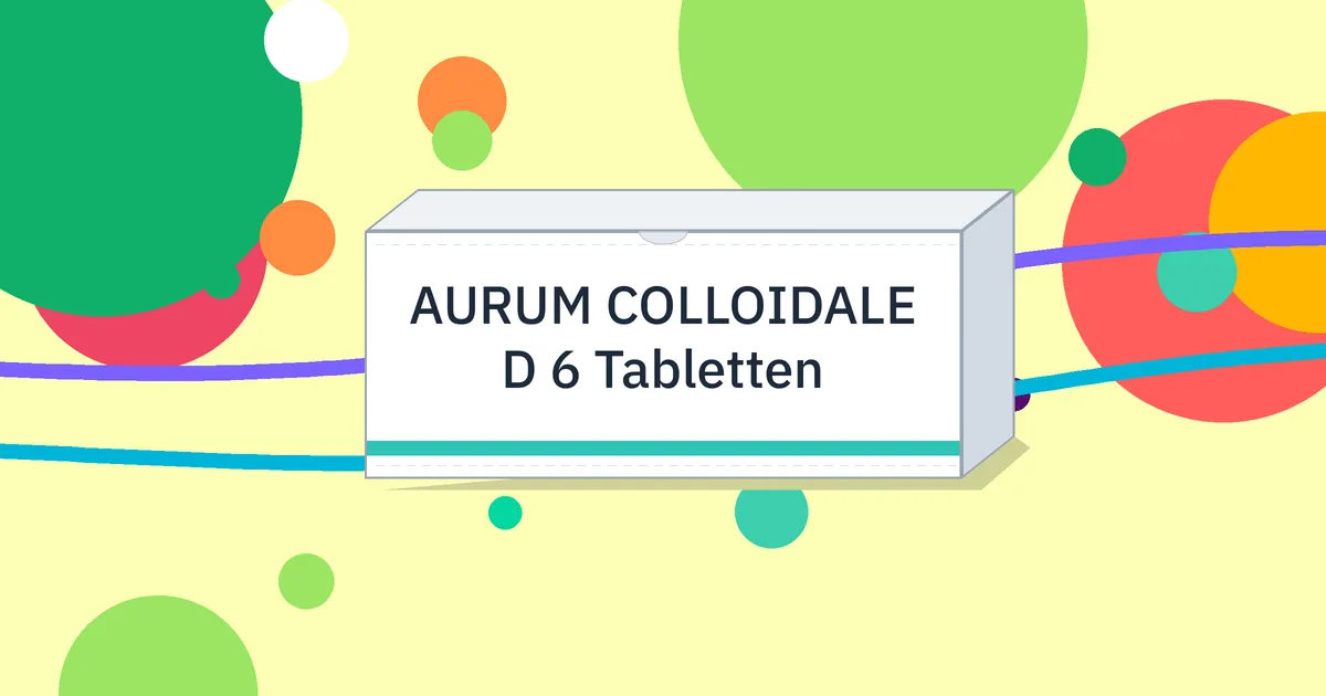 Symbolbild: Packung mit der Aufschrift AURUM COLLOIDALE D 6 Tabletten (PZN 02626063) – Verfügbarkeit und Bezug in Apotheken in Frankfurt am Main