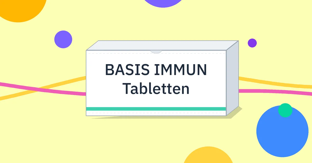 Symbolbild: Packung mit der Aufschrift BASIS IMMUN Tabletten (PZN 15621162) – Verfügbarkeit und Bezug in Apotheken in Frankfurt am Main