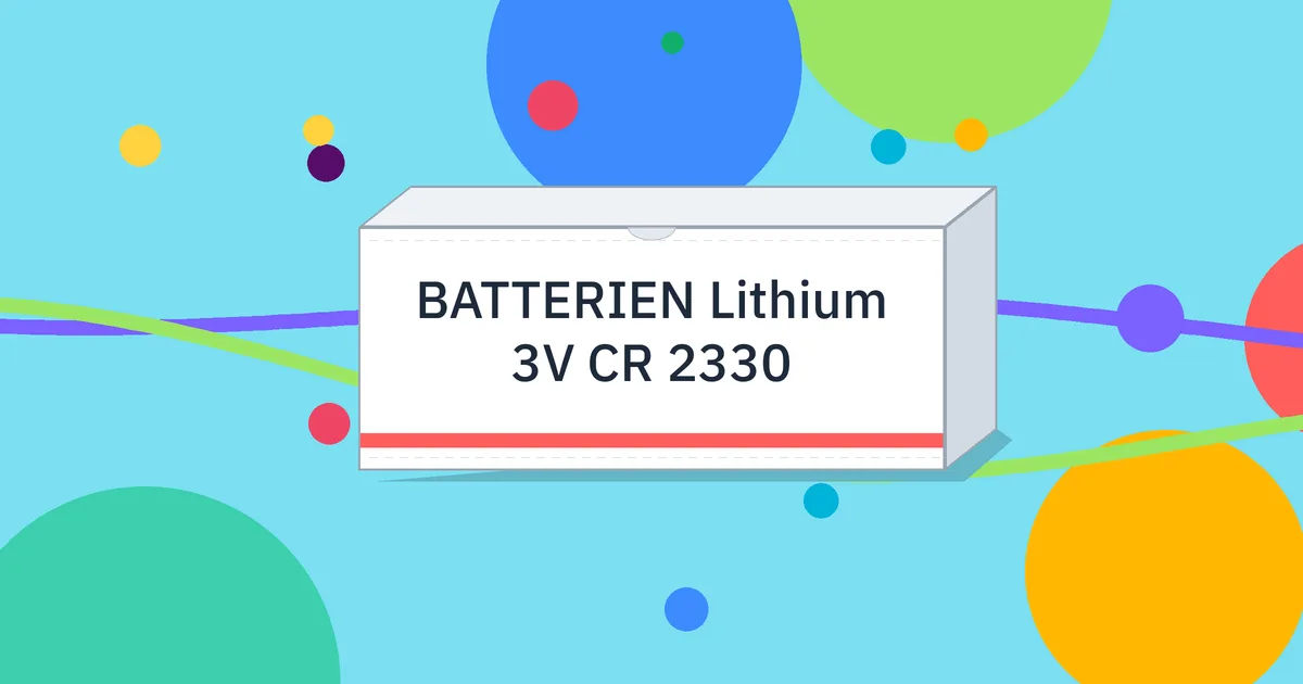 Symbolbild: Packung mit der Aufschrift BATTERIEN Lithium 3V CR 2330 (PZN 00885435) – Verfügbarkeit und Bezug in Apotheken in Frankfurt am Main