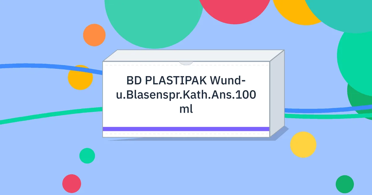 Symbolbild: Packung mit der Aufschrift BD PLASTIPAK Wund-u.Blasenspr.Kath.Ans.100 ml (PZN 19194426) – Verfügbarkeit und Bezug in Apotheken in Frankfurt am Main