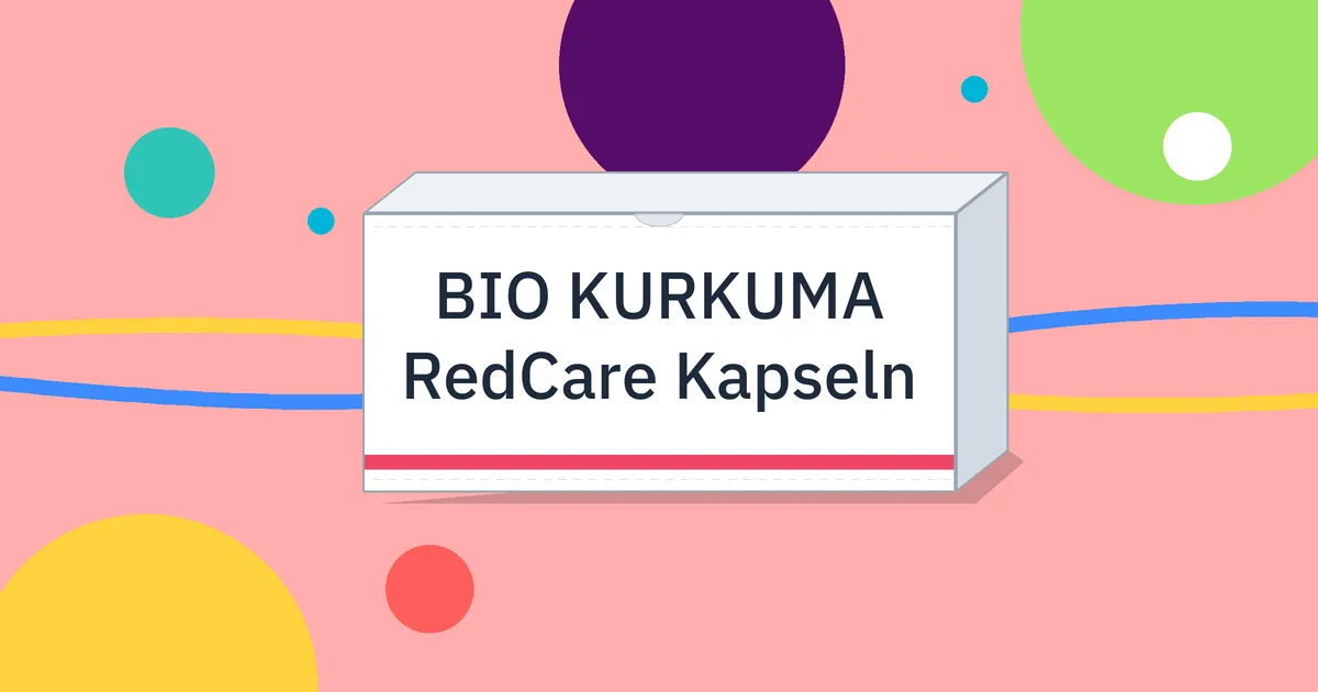 Symbolbild: Packung mit der Aufschrift BIO KURKUMA RedCare Kapseln (PZN 17534473) – Verfügbarkeit und Bezug in Apotheken in Frankfurt am Main