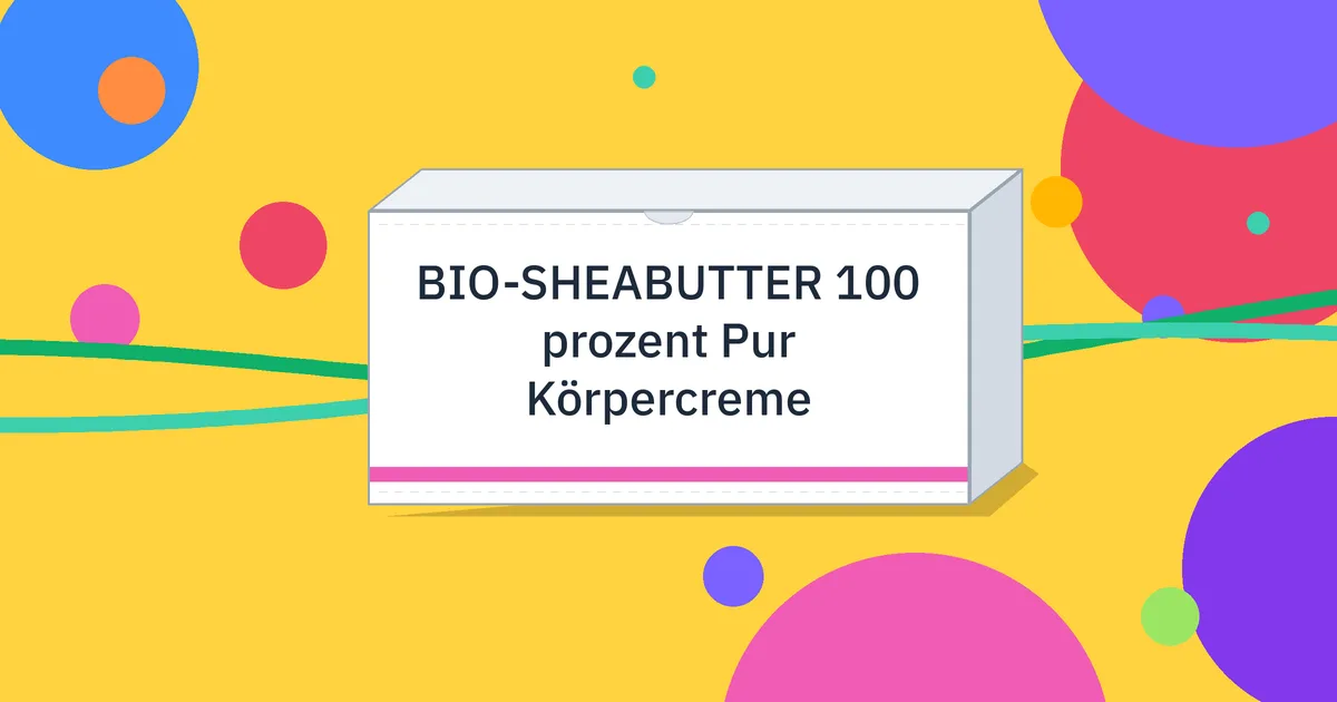Symbolbild: Packung mit der Aufschrift BIO-SHEABUTTER 100 prozent Pur Körpercreme (PZN 17293437) – Verfügbarkeit und Bezug in Apotheken in Frankfurt am Main