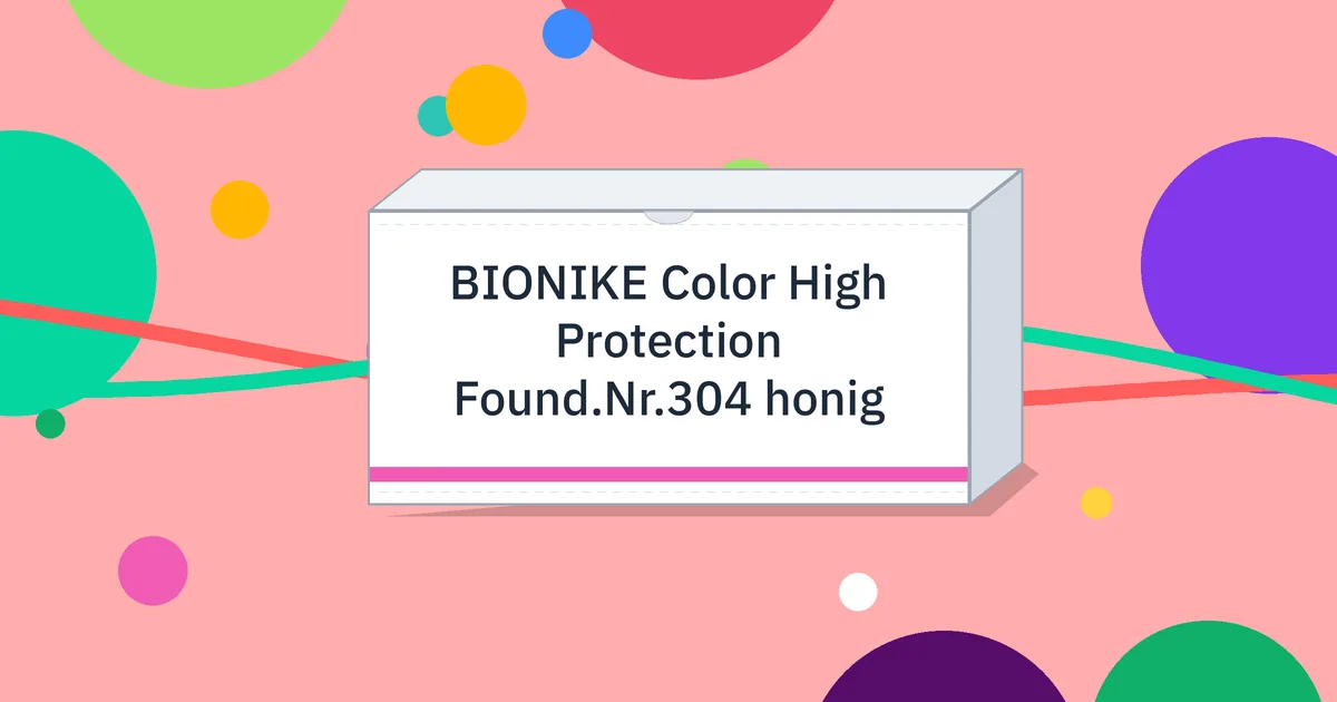 Symbolbild: Packung mit der Aufschrift BIONIKE Color High Protection Found.Nr.304 honig (PZN 12606251) – Verfügbarkeit und Bezug in Apotheken in Frankfurt am Main