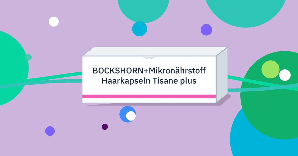 Symbolbild: Packung mit der Aufschrift BOCKSHORN+Mikronährstoff Haarkapseln Tisane plus (PZN 05010569) – Verfügbarkeit und Bezug in Apotheken in Frankfurt am Main