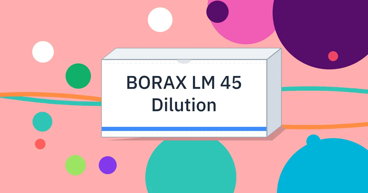 Symbolbild: Packung mit der Aufschrift BORAX LM 45 Dilution (PZN 12796369) – Verfügbarkeit und Bezug in Apotheken in Frankfurt am Main