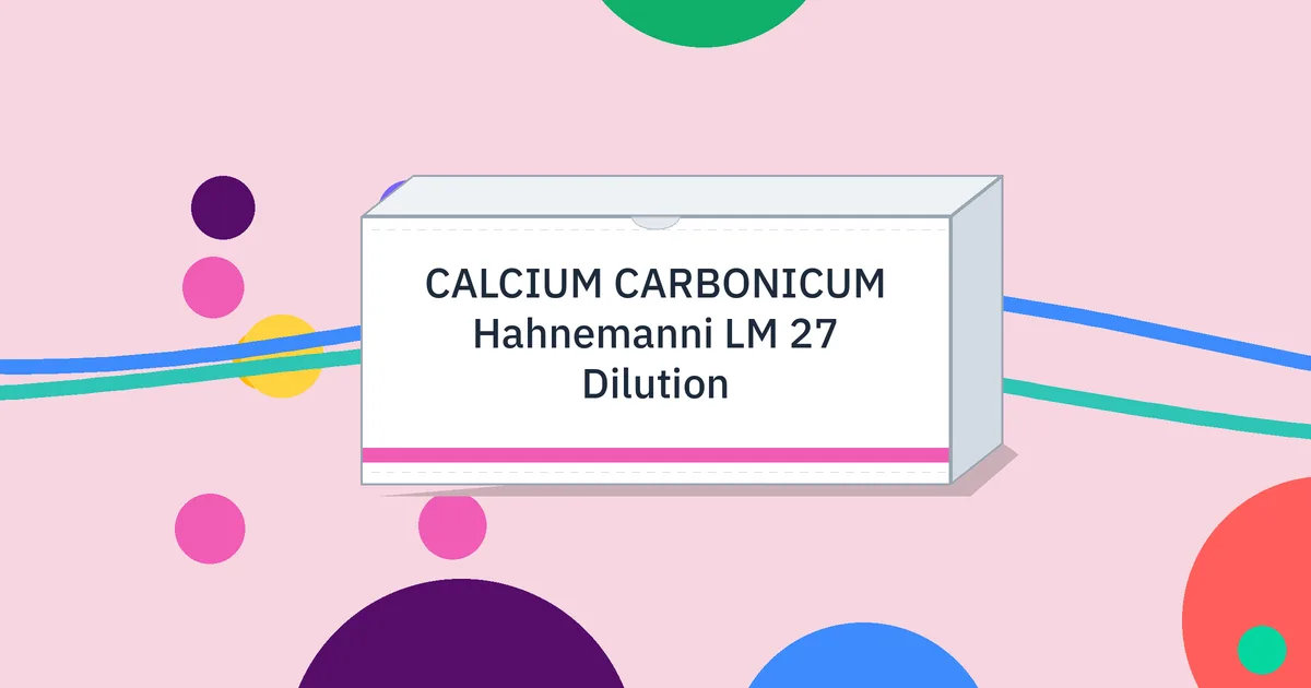 Symbolbild: Packung mit der Aufschrift CALCIUM CARBONICUM Hahnemanni LM 27 Dilution (PZN 12803655) – Verfügbarkeit und Bezug in Apotheken in Frankfurt am Main
