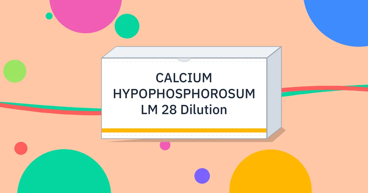 Symbolbild: Packung mit der Aufschrift CALCIUM HYPOPHOSPHOROSUM LM 28 Dilution (PZN 13408990) – Verfügbarkeit und Bezug in Apotheken in Frankfurt am Main