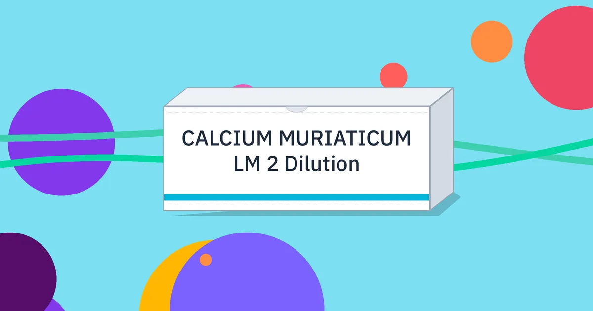 Symbolbild: Packung mit der Aufschrift CALCIUM MURIATICUM LM 2 Dilution (PZN 13409162) – Verfügbarkeit und Bezug in Apotheken in Frankfurt am Main