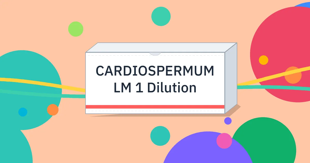 Symbolbild: Packung mit der Aufschrift CARDIOSPERMUM LM 1 Dilution (PZN 12810187) – Verfügbarkeit und Bezug in Apotheken in Frankfurt am Main