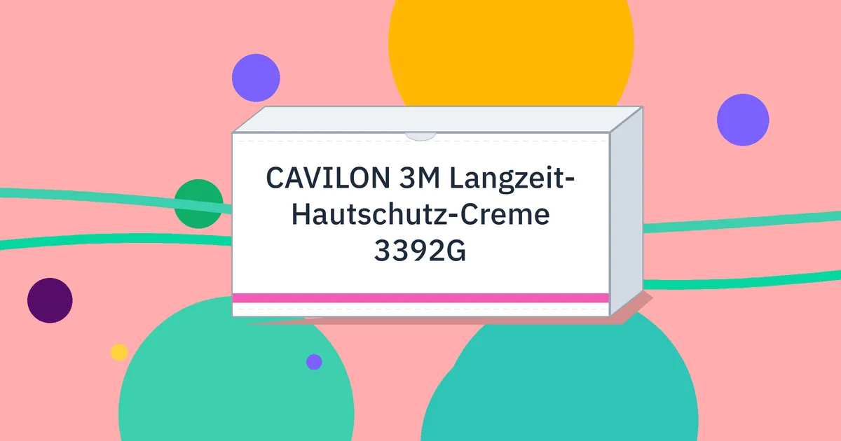 Symbolbild: Packung mit der Aufschrift CAVILON 3M Langzeit-Hautschutz-Creme 3392G (PZN 03010370) – Verfügbarkeit und Bezug in Apotheken in Frankfurt am Main