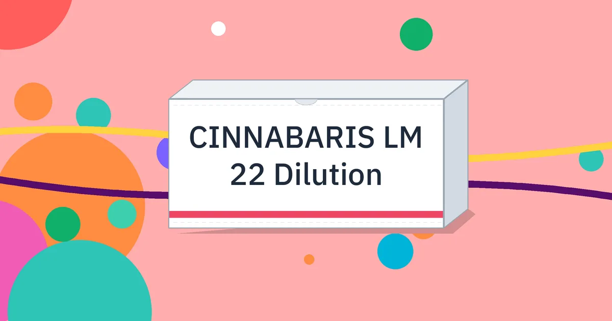 Symbolbild: Packung mit der Aufschrift CINNABARIS LM 22 Dilution (PZN 12820493) – Verfügbarkeit und Bezug in Apotheken in Frankfurt am Main