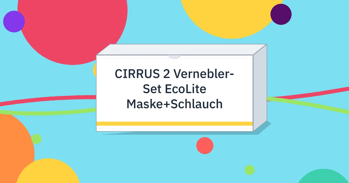 Symbolbild: Packung mit der Aufschrift CIRRUS 2 Vernebler-Set EcoLite Maske+Schlauch (PZN 16159731) – Verfügbarkeit und Bezug in Apotheken in Frankfurt am Main