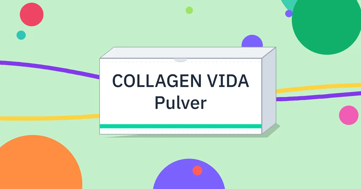 Symbolbild: Packung mit der Aufschrift COLLAGEN VIDA Pulver (PZN 20408453) – Verfügbarkeit und Bezug in Apotheken in Frankfurt am Main